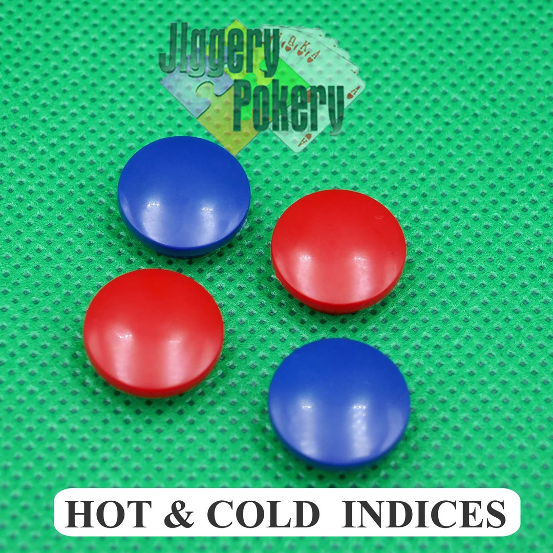 Hot & Cold Red and Blue Bathroom Tap Top Indices 2 Pair 11mm Int 15mm ...