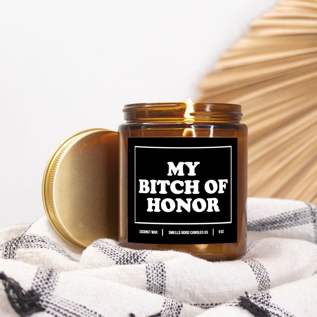 Maid of Honor Candle Labels Bride Squad Gift Bridesmaid Soy Wax Candles ...