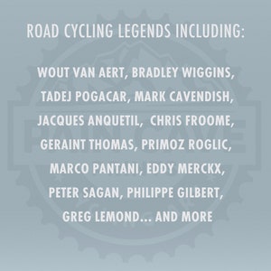 Cycling Art Poster 'legends of the Peloton' - Cycling Print Gifts ...