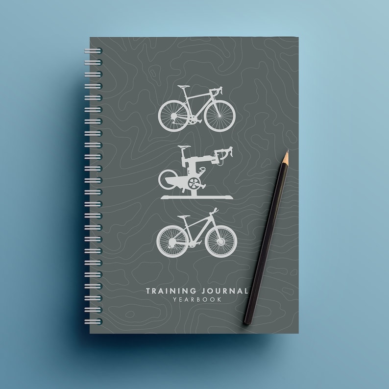 Cycling Journal Training Logbook - Gifts for Cyclists - A5 Wiro Bound ...