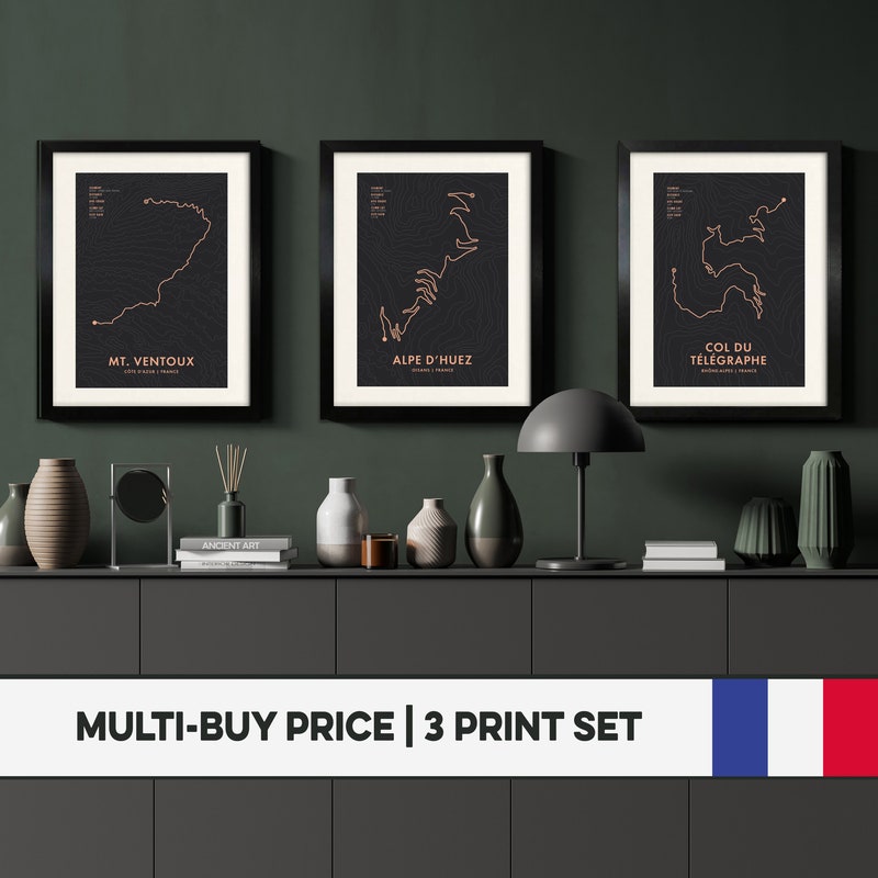 French Cycle Routes Map - Etsy