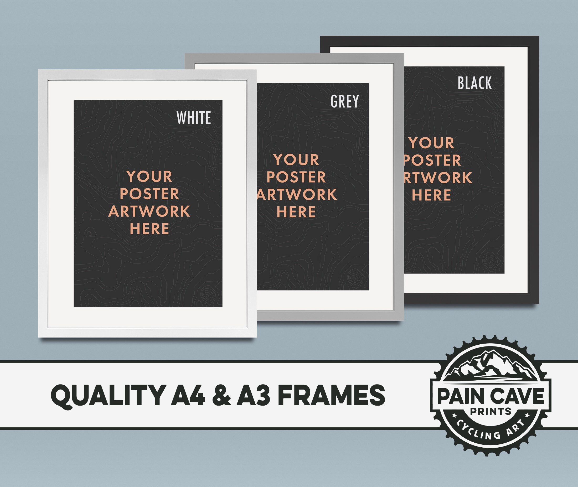 Cycling Route Map Posters Epic Spanish Cycling Climbs Wall - Etsy UK