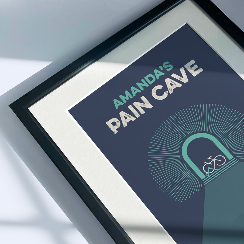 Personalised Pain Cave Cycling Poster - ‘shut up Legs’ Art Print Gifts ...