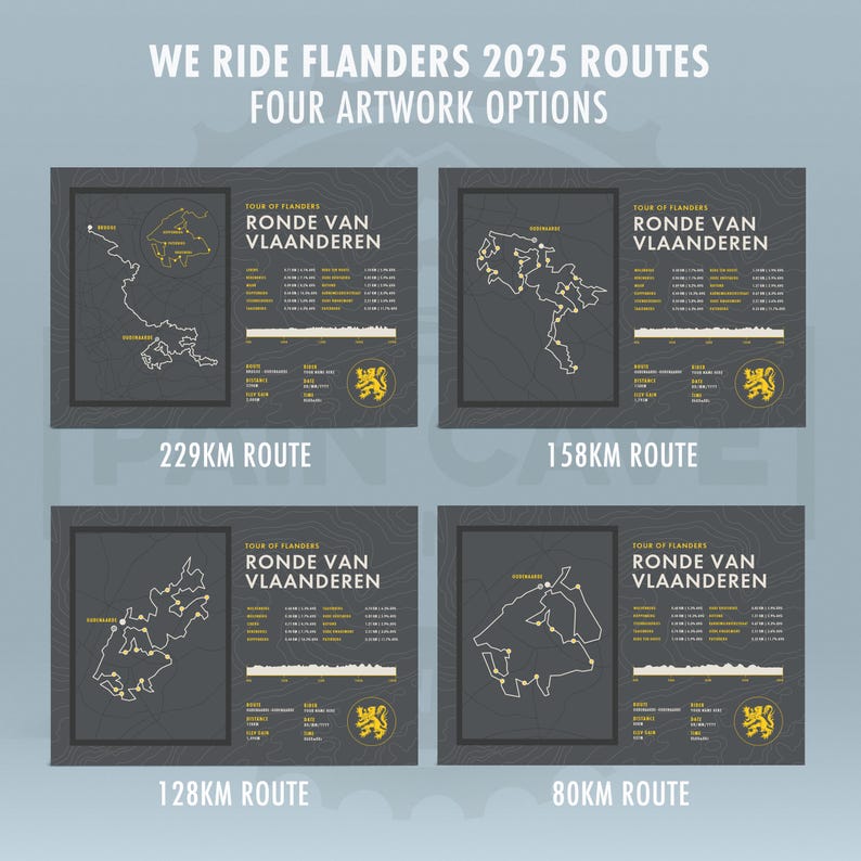 Tour of Flanders - Personalised Route Map - Ronde Van Vlaanderen ...