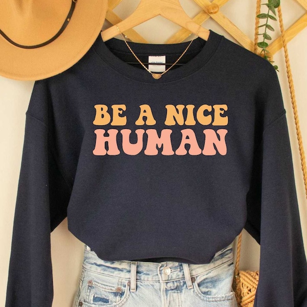 Be a Nice Human - Etsy