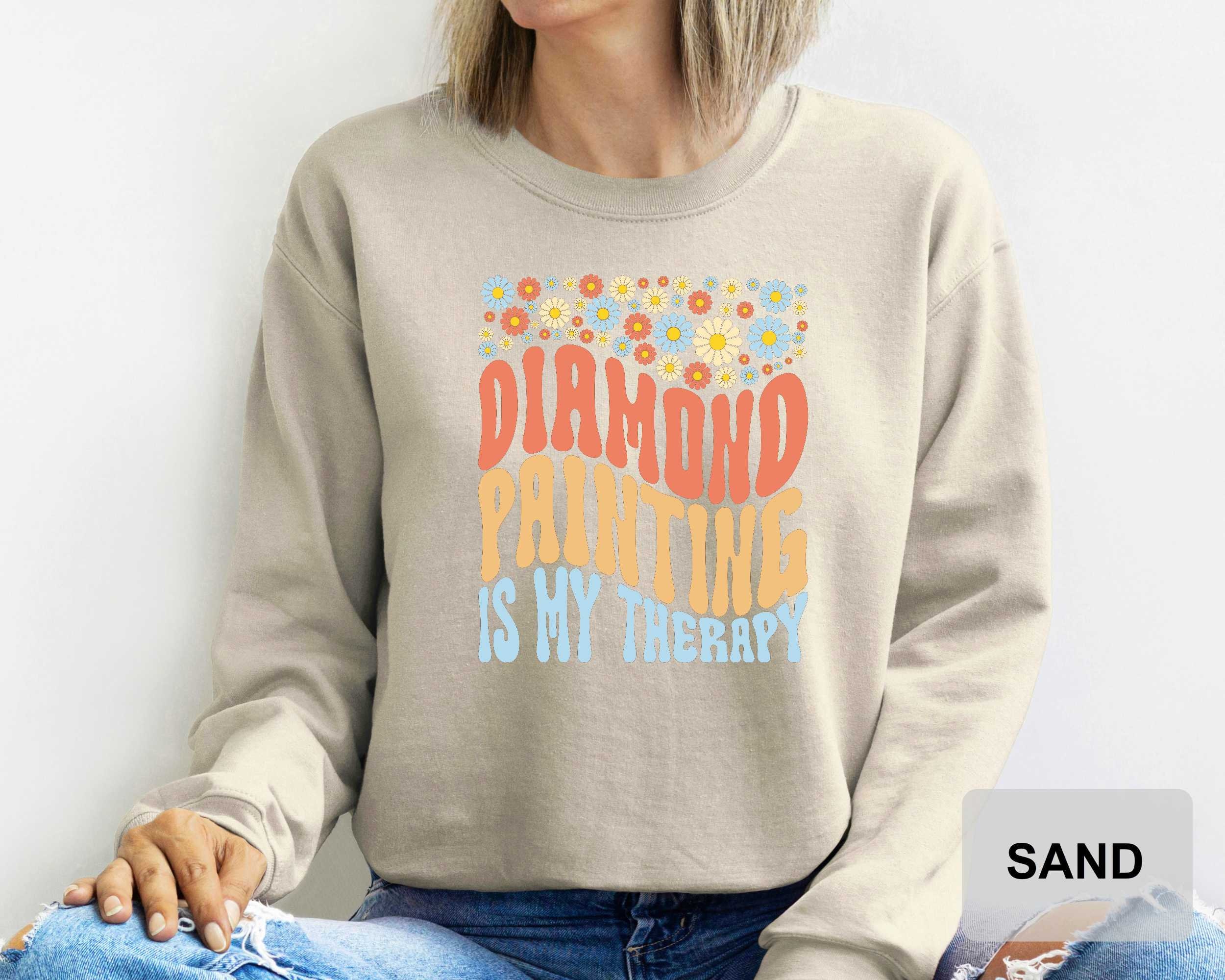 Diamond Painting Sweatshirt Art Painting Sweatshirt Diamond - Etsy