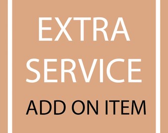 Add-on : Extra Services for Your Order - Etsy