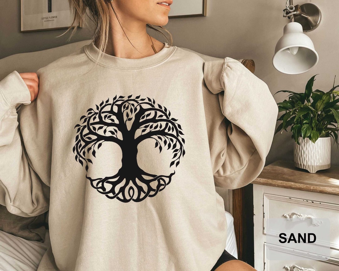 Tree of Life Sweatshirt Nature Lover Gift Spiritual Sweatshirt Yoga ...