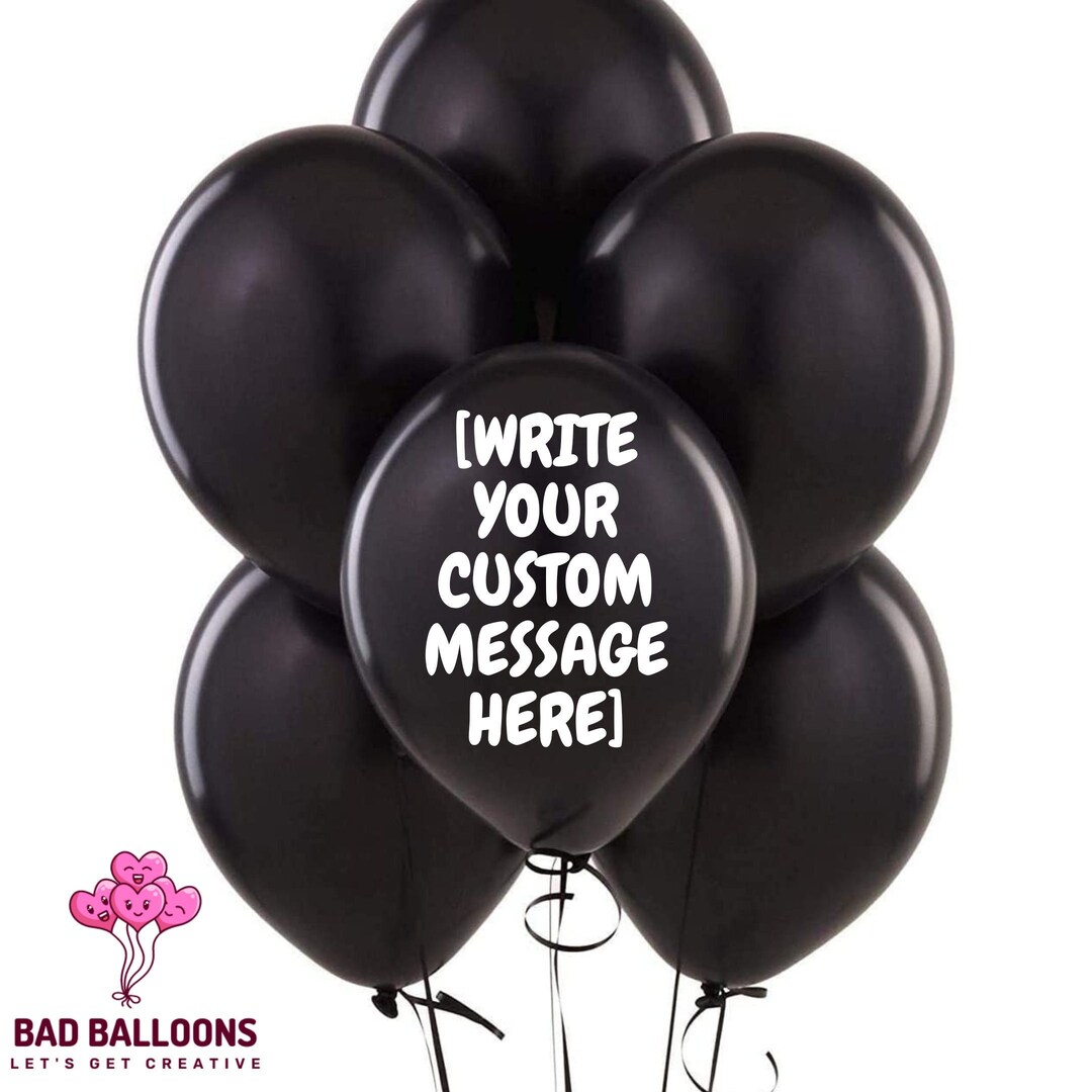 Badballoons - Personalised Balloons for Birthdays/weddings/christmas ...