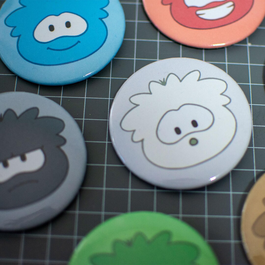 Club Penguin Puffle Badge/button Pins - Etsy