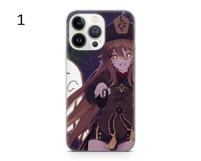 Genshin Impact Hu Tao Anime Case for iPhone 15 14 13 Pro 12 11 - Etsy UK