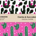 Cactus & Succulent Digital Paper Pack | Scrapbook Paper | Seamless ...