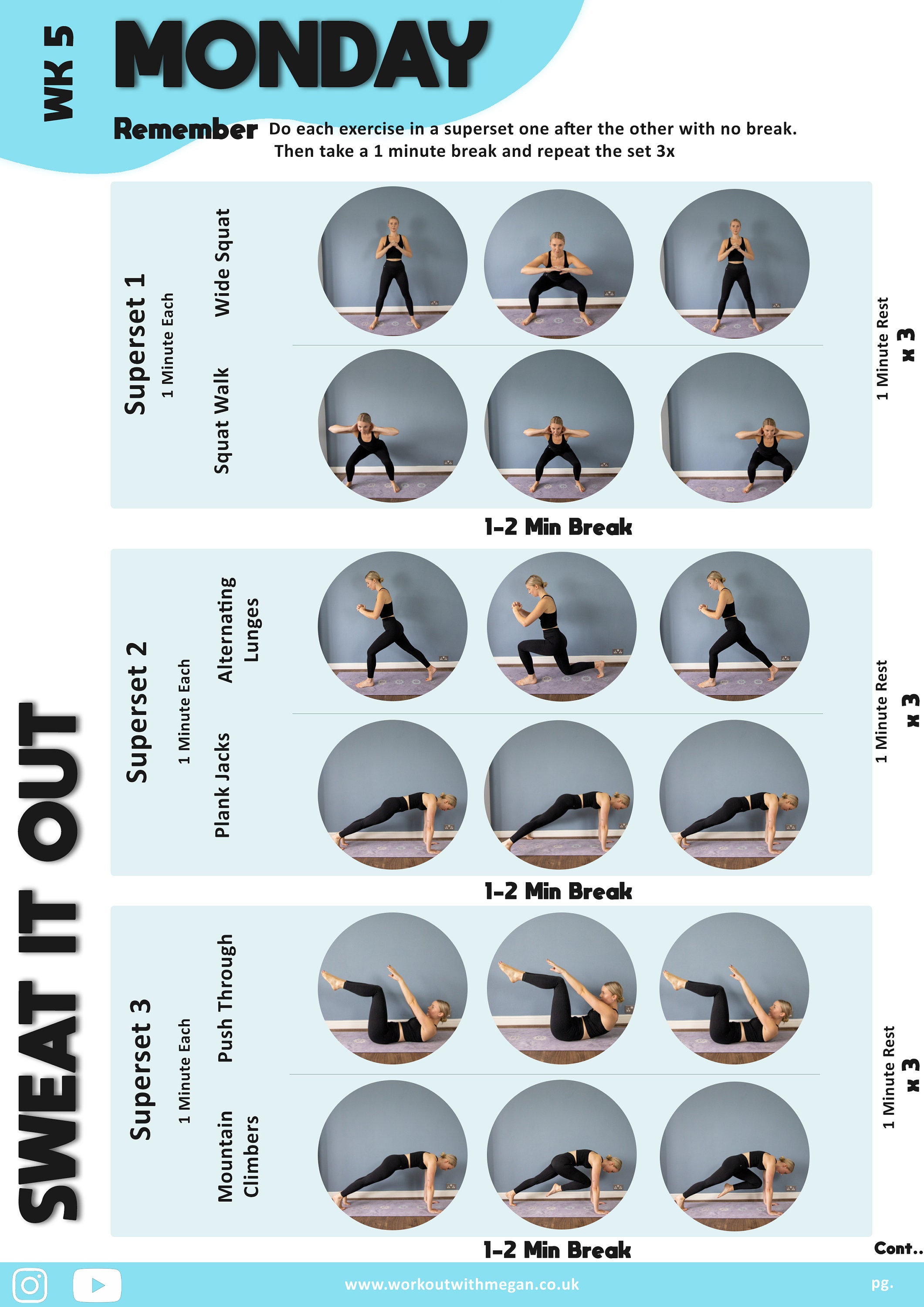 Lean at Home - 6 Week Workout Plan - Etsy