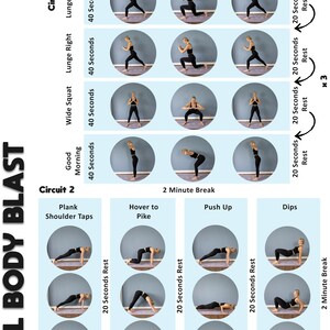 Lean at Home - 6 Week Workout Plan - Etsy