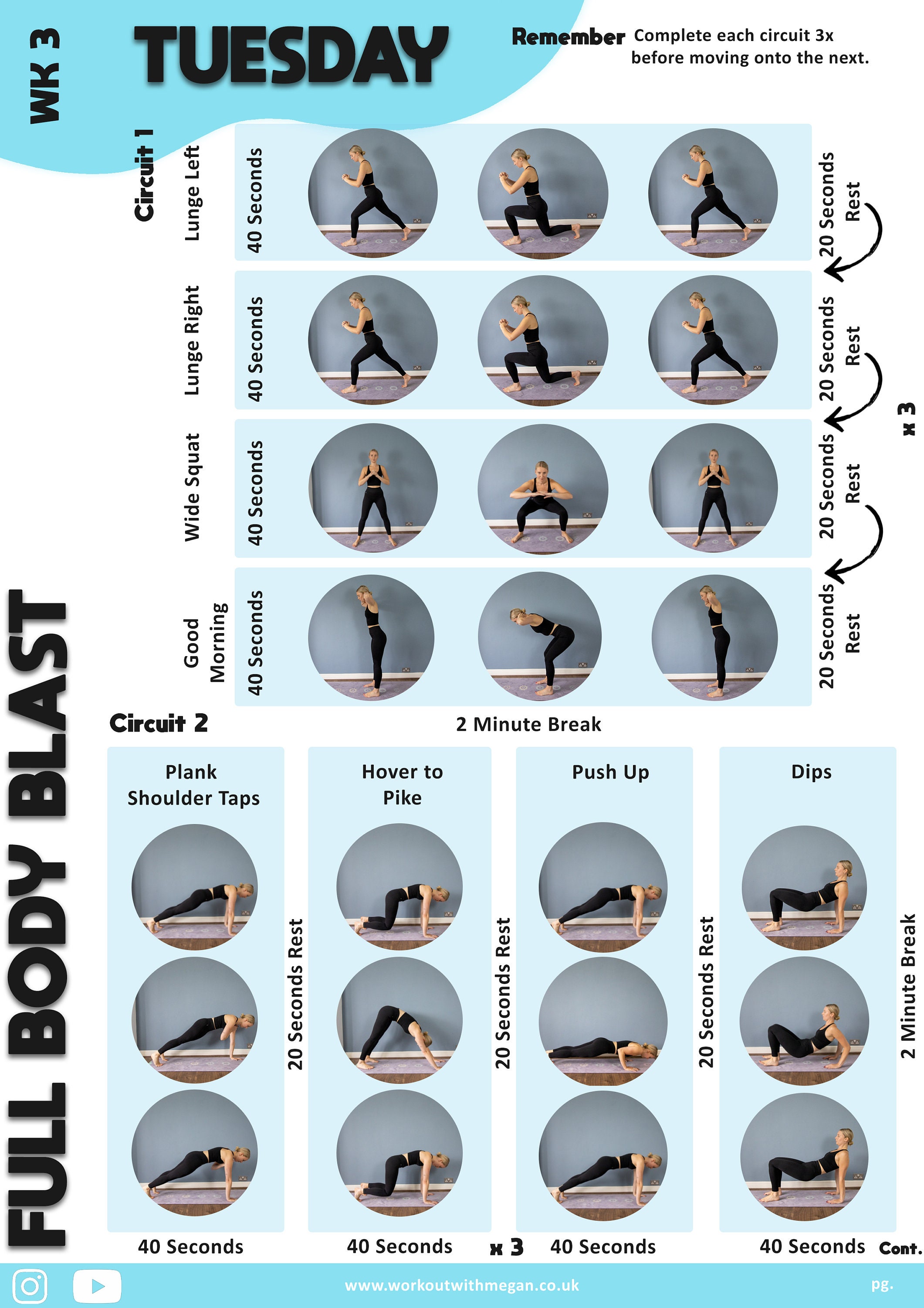 Lean at Home - 6 Week Workout Plan - Etsy