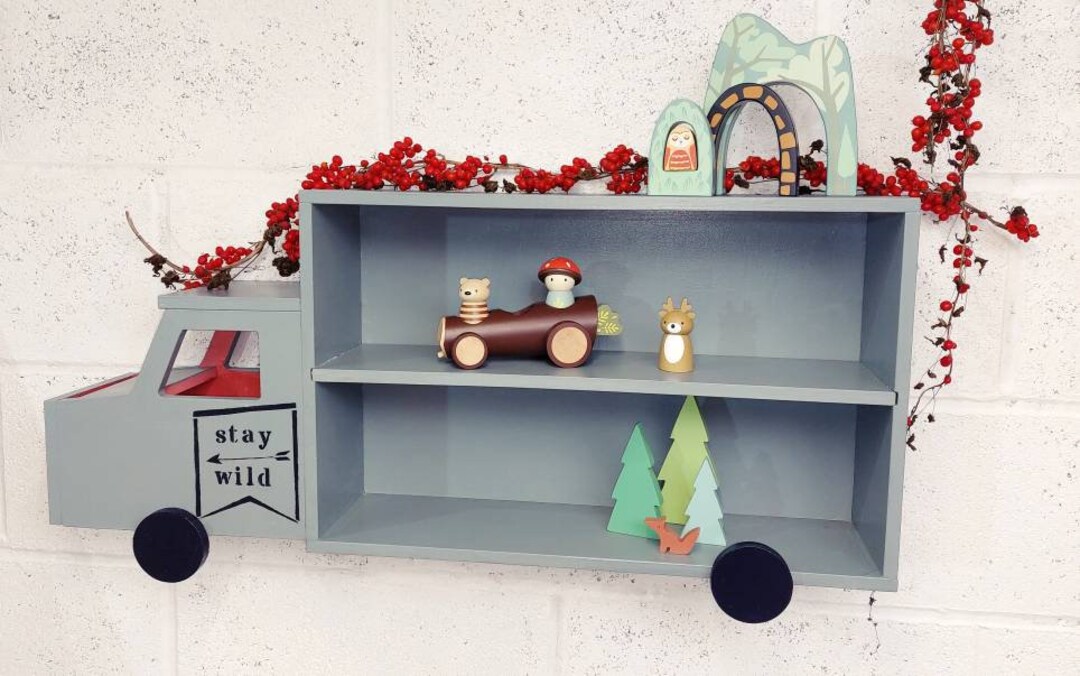 Children Room Bookcase / Storage Shelf/ Kids Shelf / Car Bookcase Shelf ...