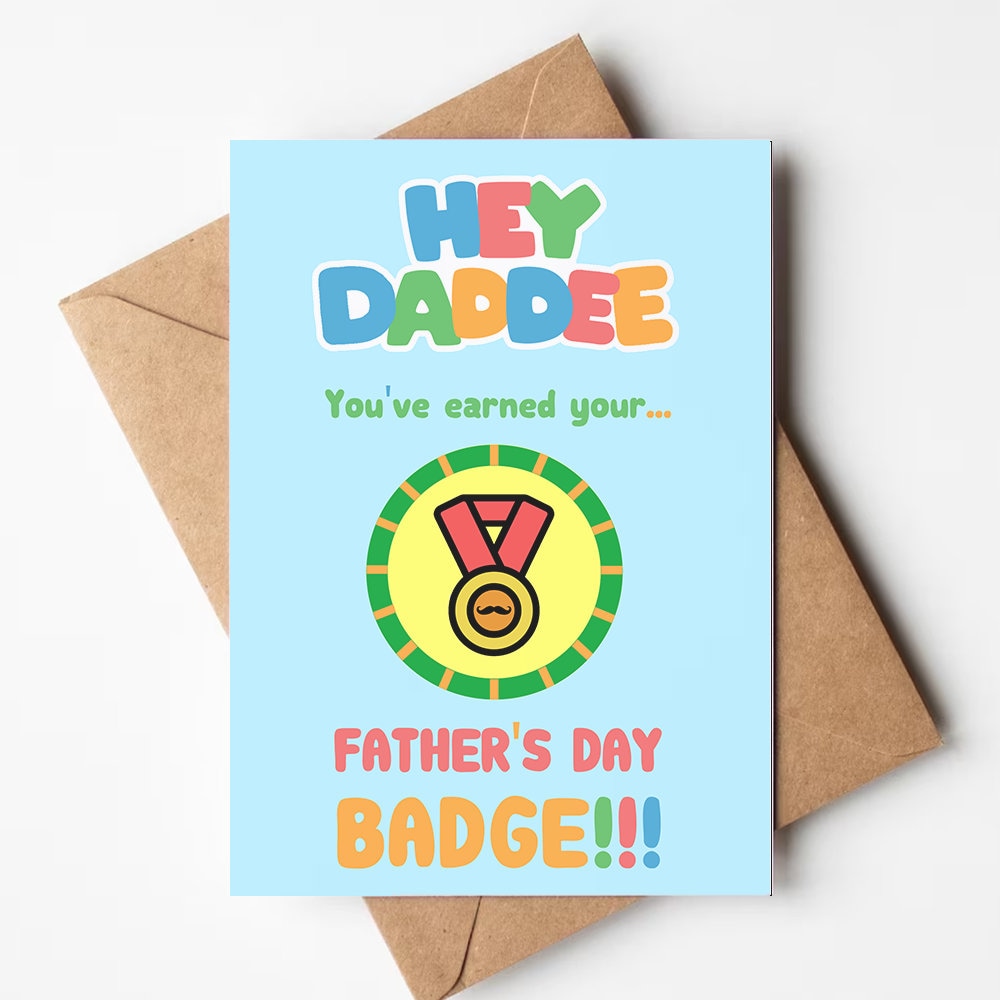 Hey Duggee Fathers Day Card Fathers Day Card for Dad From the Kids Hey ...