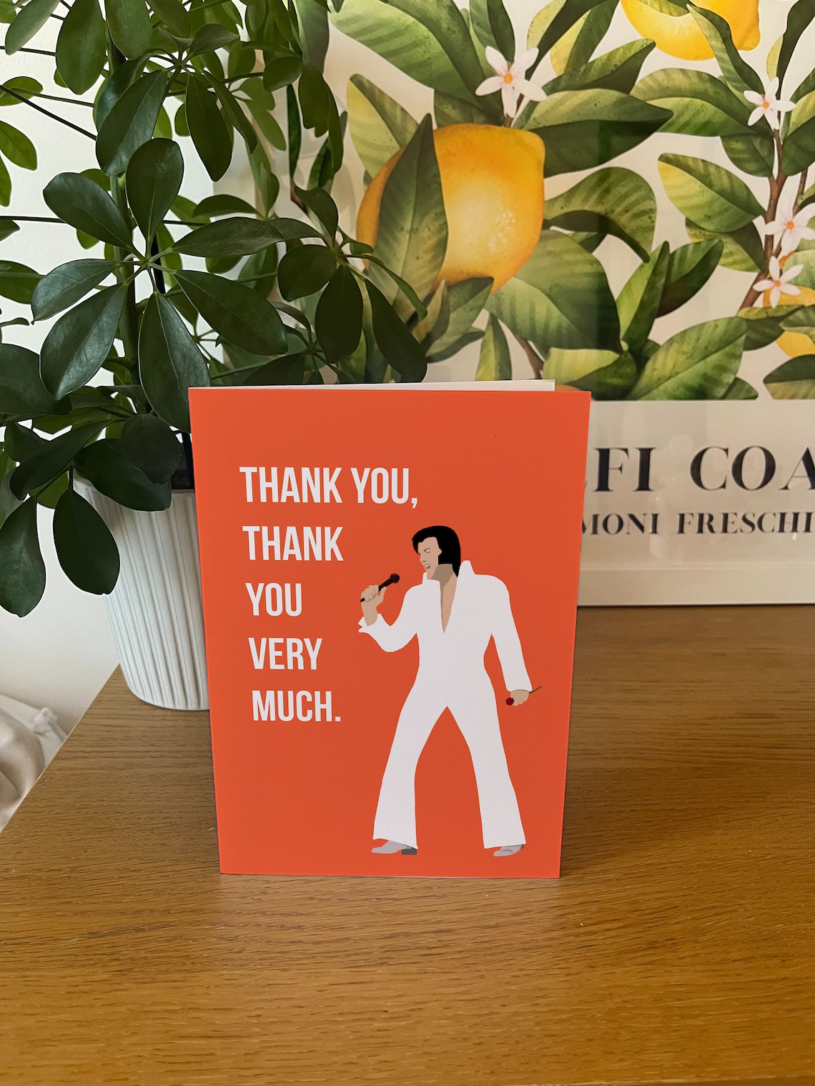 Elvis Presley Thank You Card: Music Greeting Card - Etsy UK