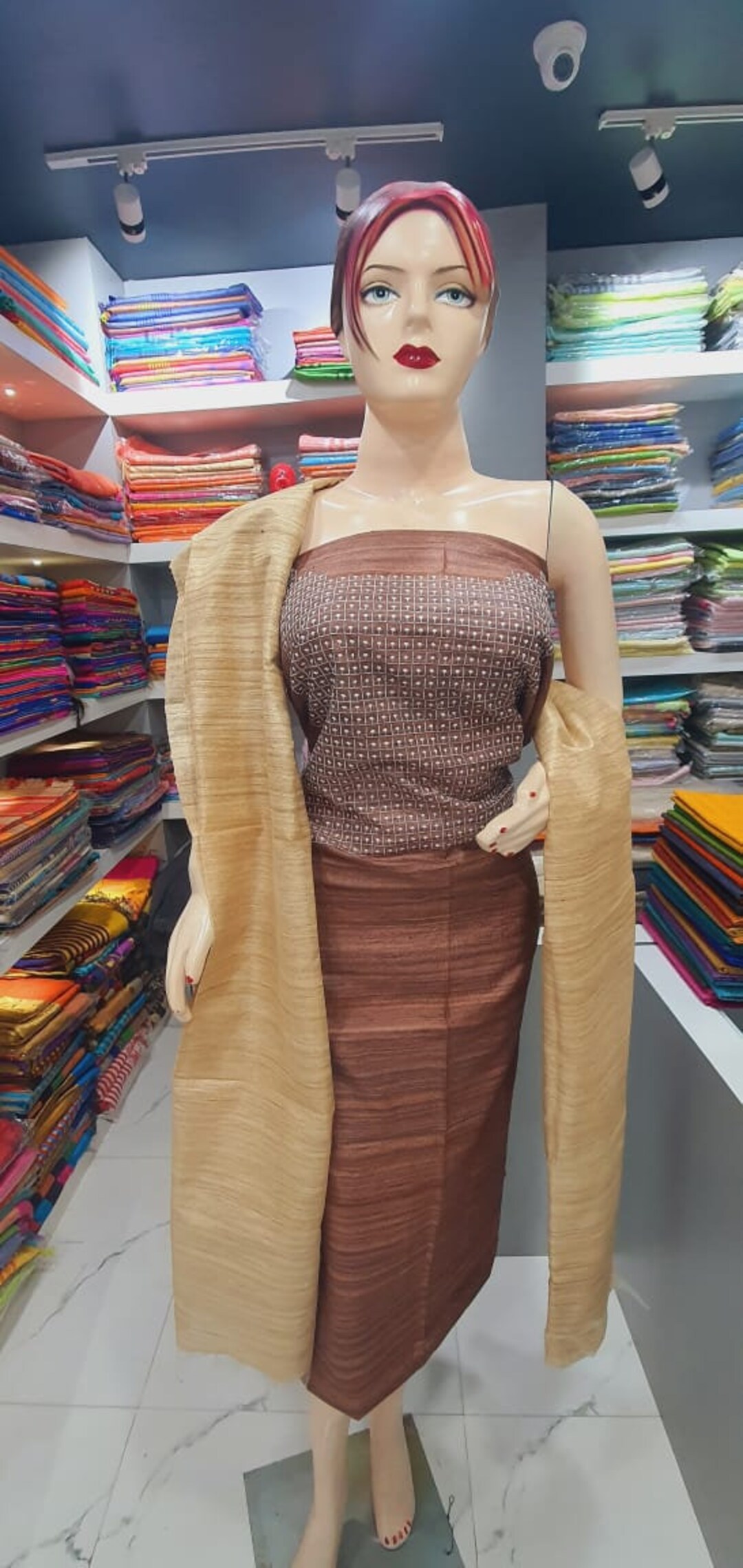 Tussar Ghicha Silk Suit Set by Meter, Style-embrodary Design - Etsy