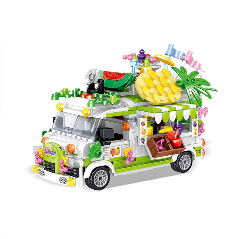 City Mini Snack Street View Ice Cream Truck Car Model Building - Etsy