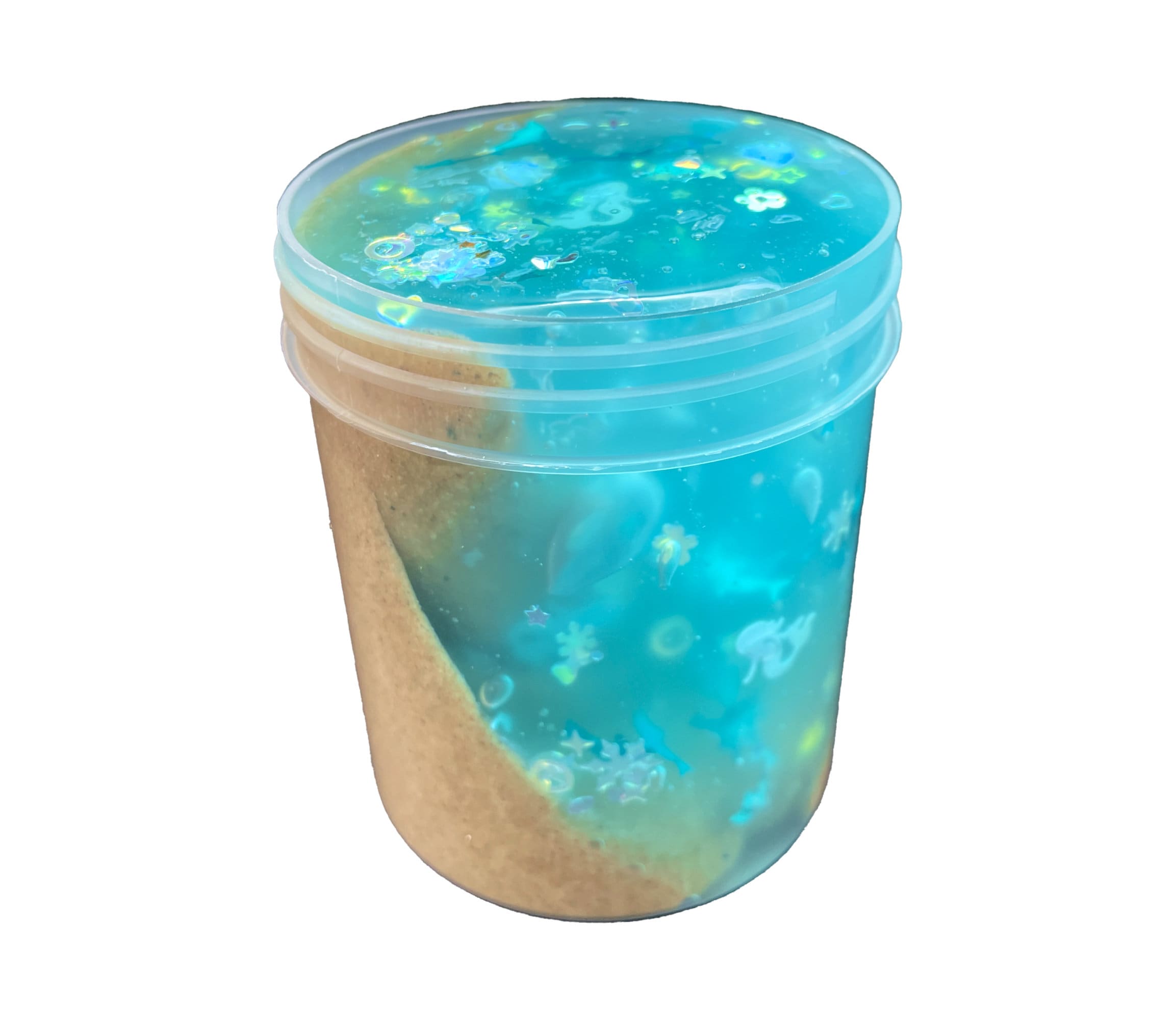 Tropical Water Slime: Clear Aqua Sand Slime, Pineapple Scent - Etsy UK