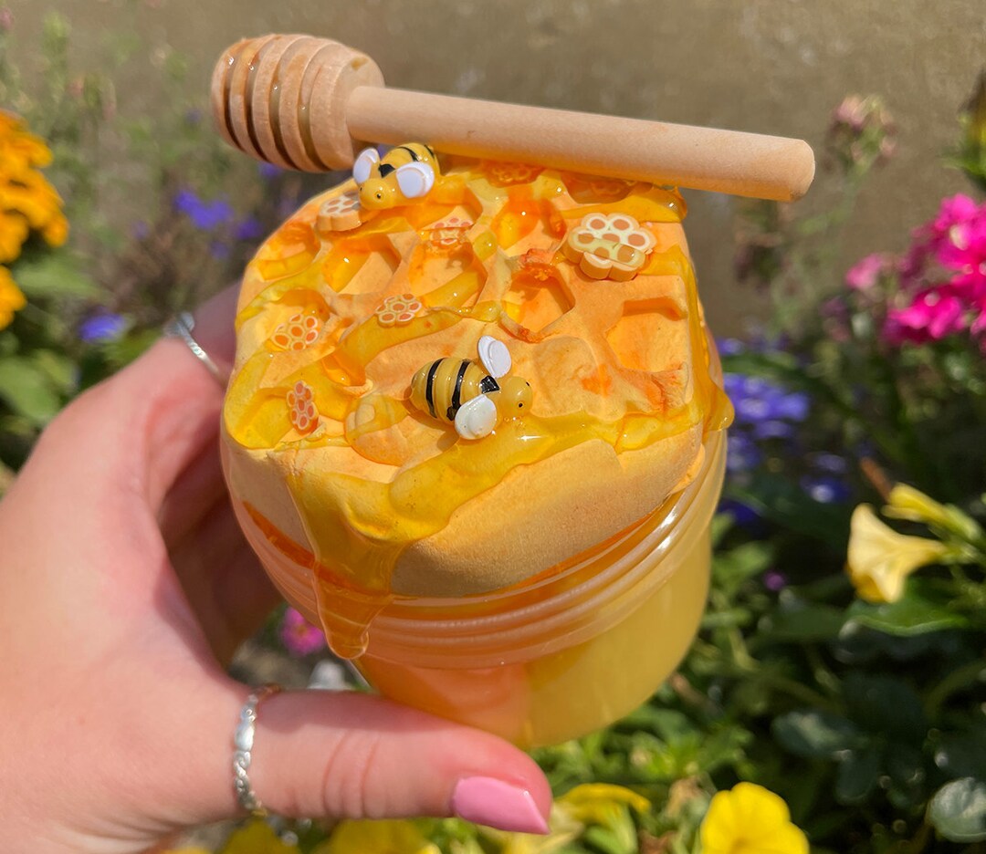 Gold Nectar Slime - DIY Clay Slime - Honey Scented Slime - Clay Kit ...