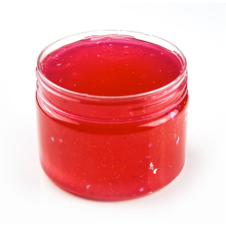 Starberry Slime Red Clear Slime With Glitter Strawberry - Etsy UK