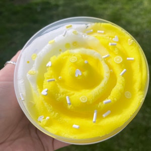 Frosty Lemon Cooler, Icee Slime, Soft Slime, Fluffy Slime, Scented ...