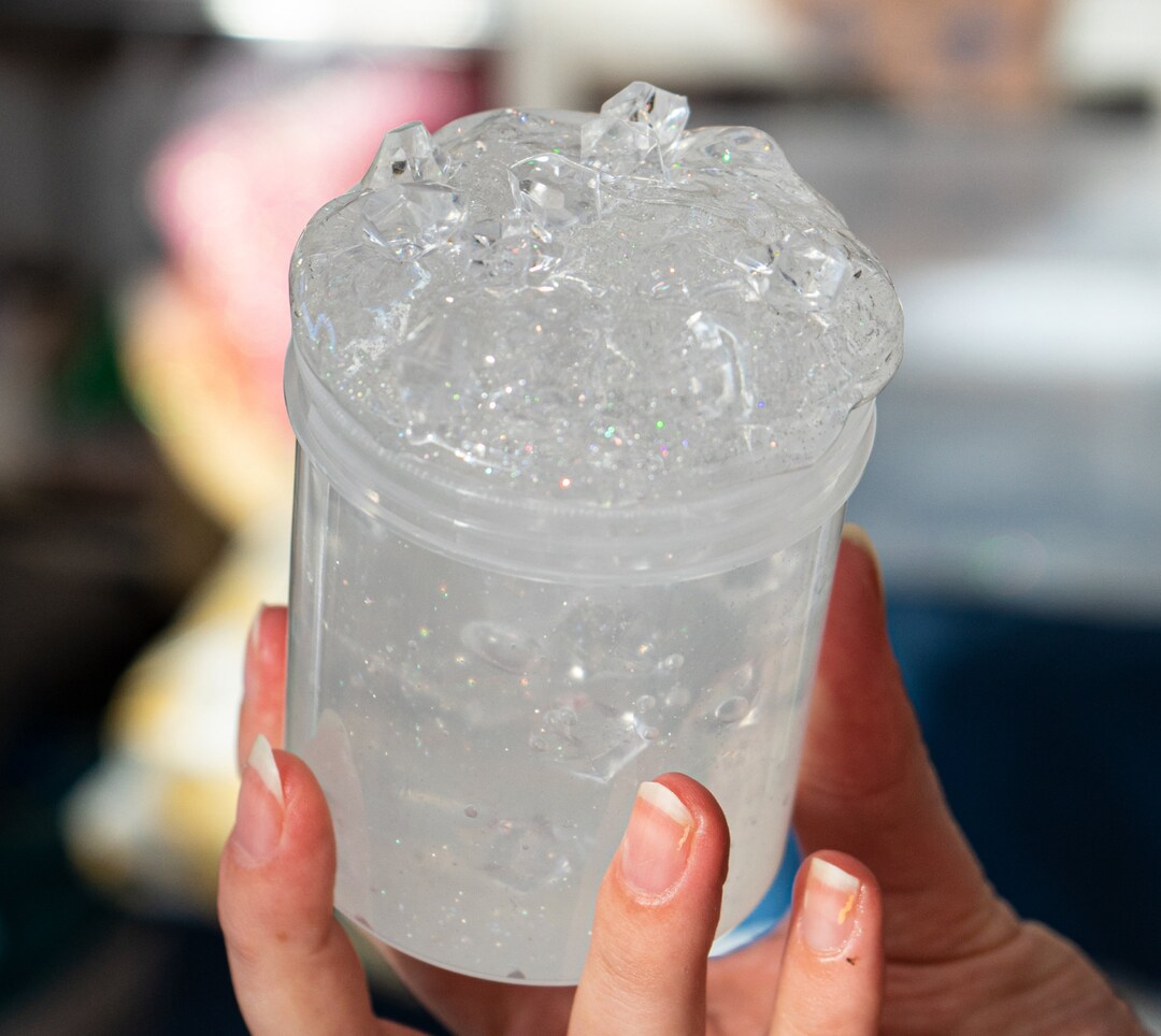 Diamonds Slime Clear Slime With Glitter Crunchy ASMR Perfect Crystal ...