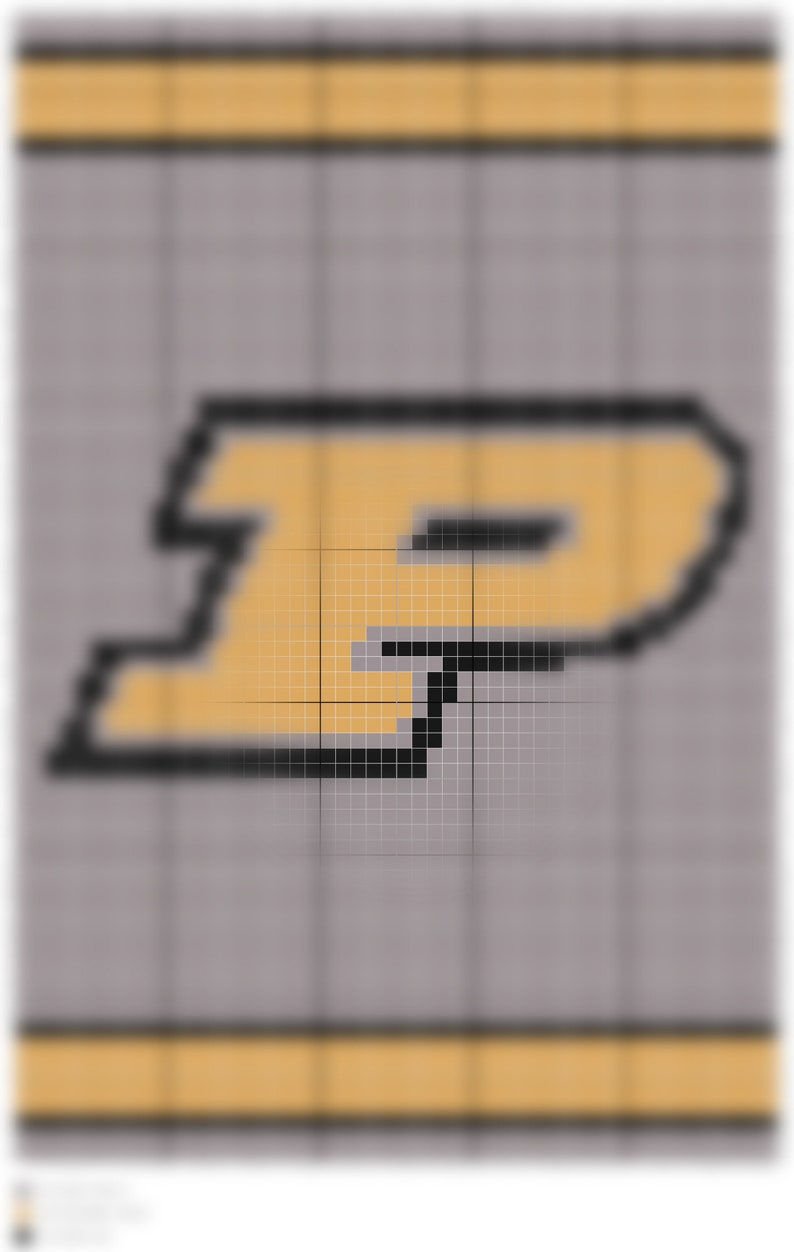 Bulky Crochet Purdue Blanket PATTERN - Etsy