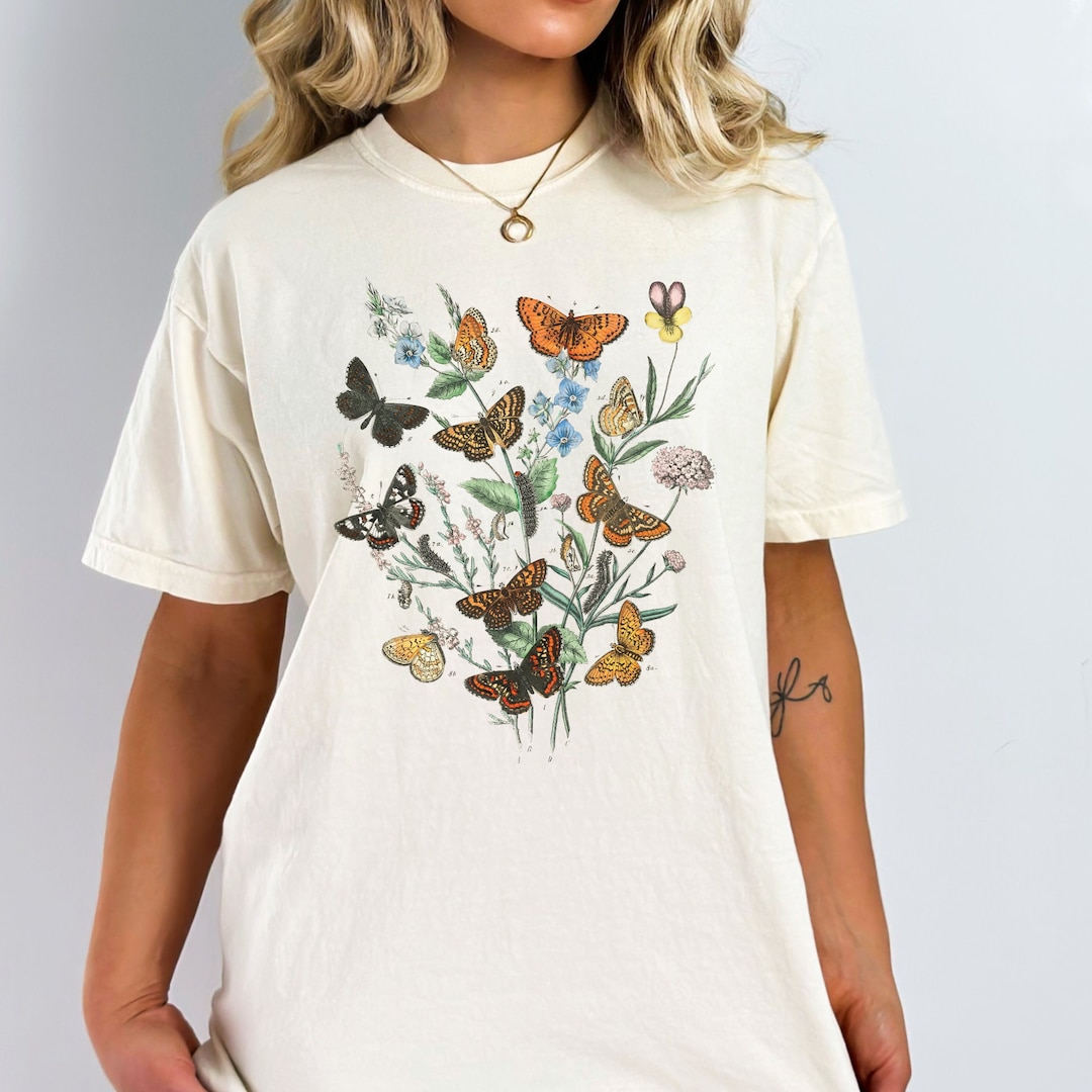 Vintage Butterflies Shirt,butterfly Lover Gift,entomology Shirt,gift ...