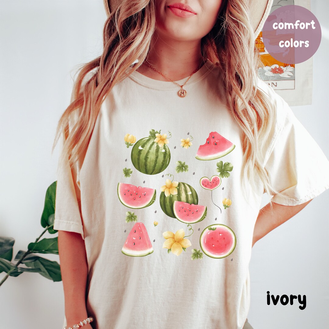 Watermelon Fruit Shirt,cottagecore Clothing, Watermelon Tee,watermelon ...