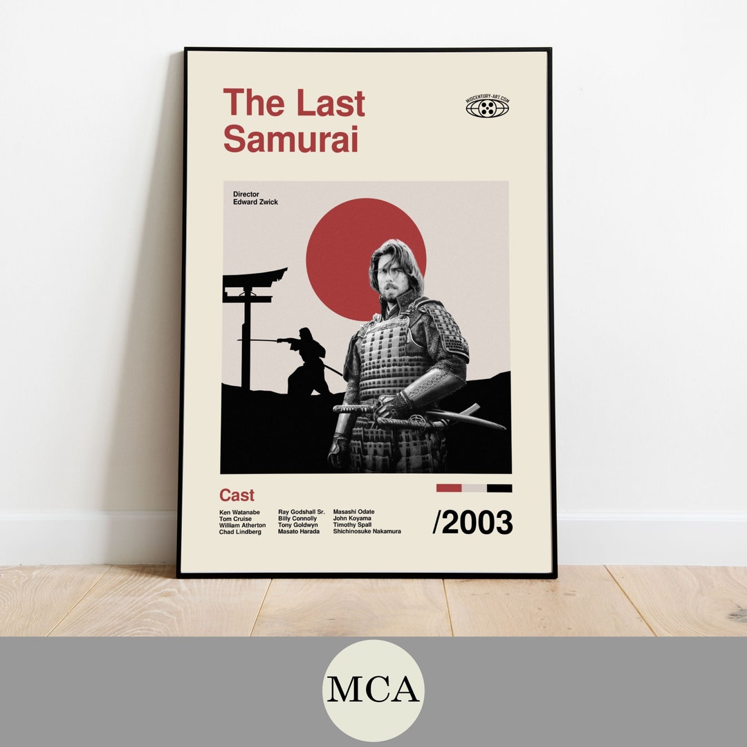 The Last Samurai Film Wall Art Minimalist Movie Posters - Etsy