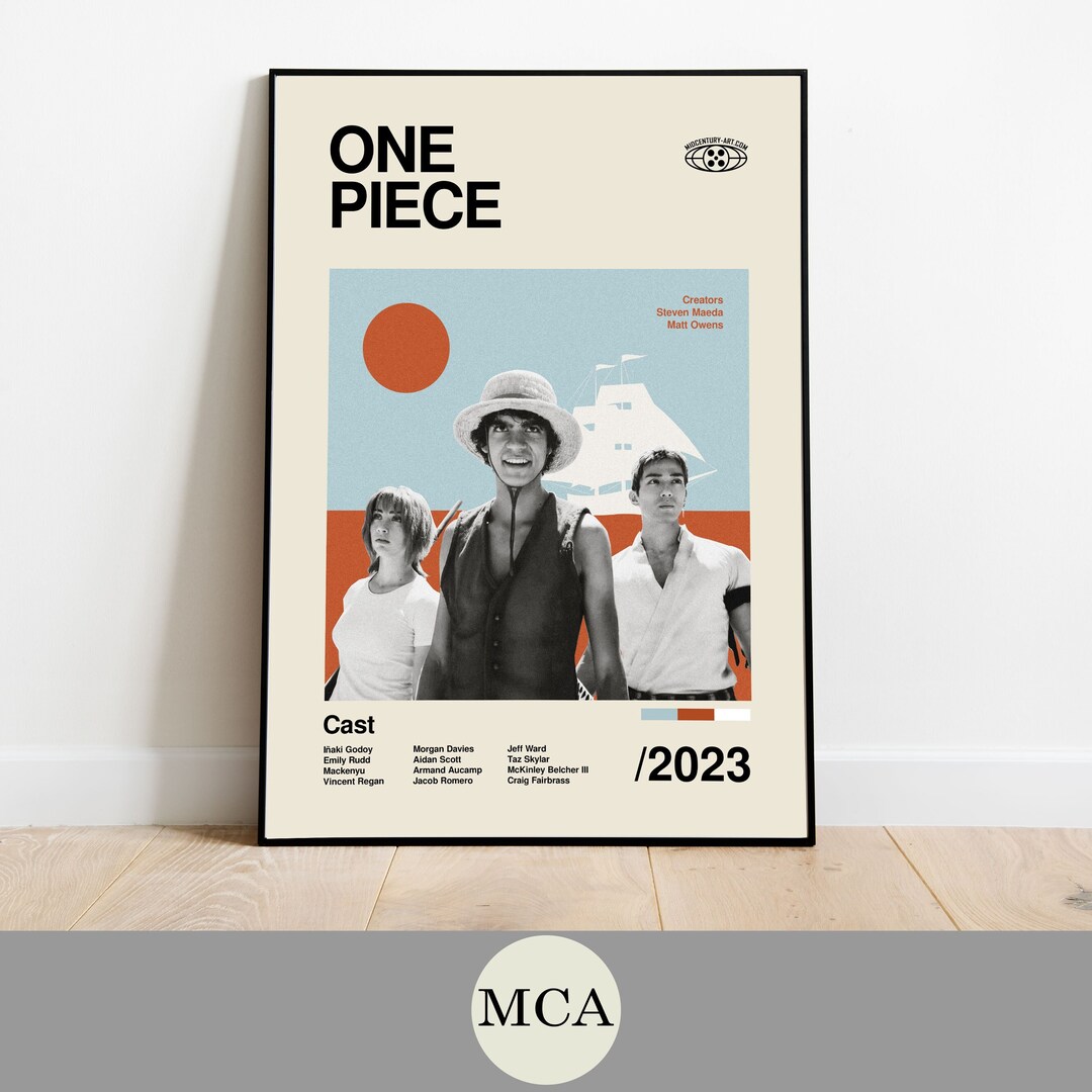 One Piece, Mid-century Art Poster, High-quality Print, Modern Art ...