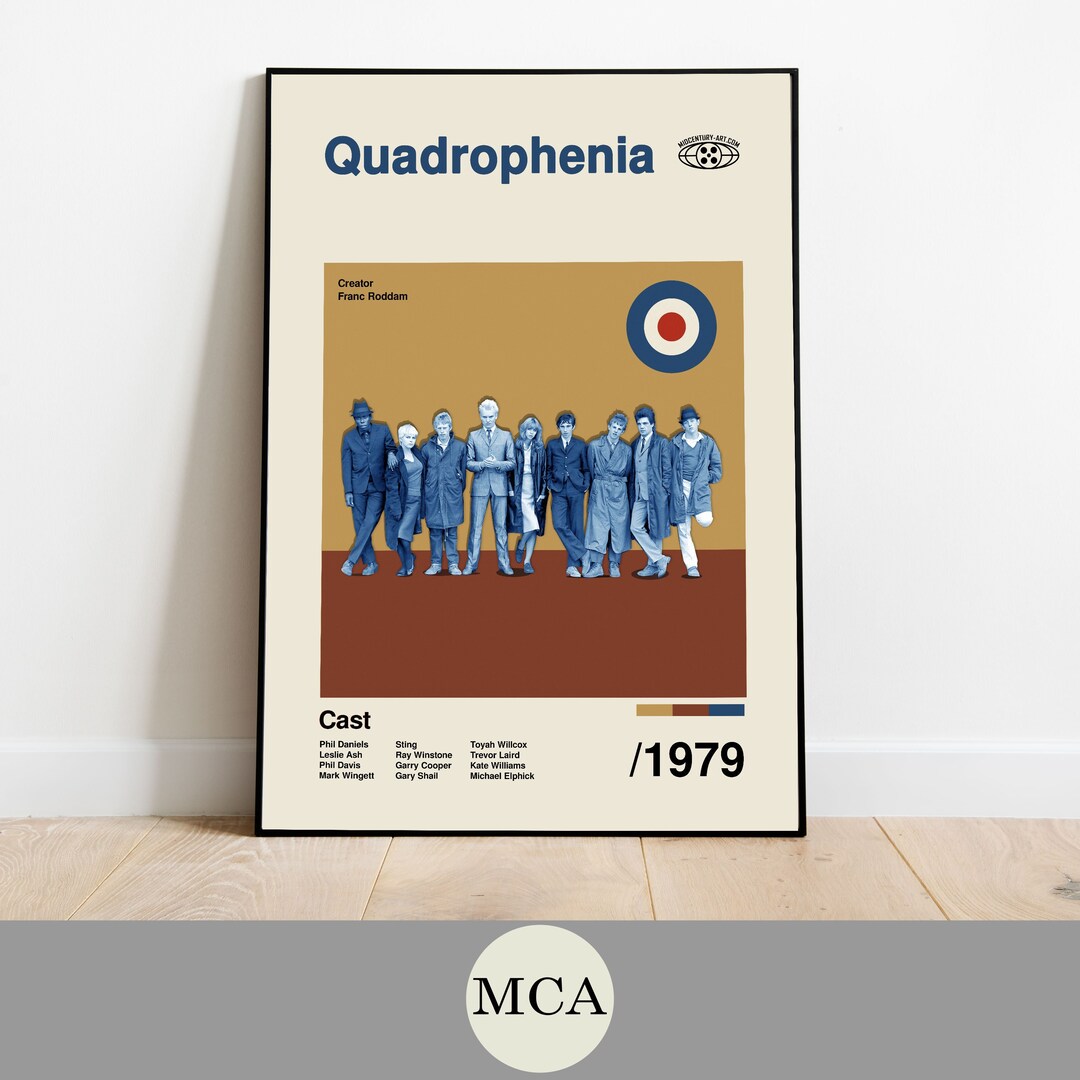 Quadrophenia Mid-century Art Poster Film Wall Art Minimalist Movie Posters - Etsy