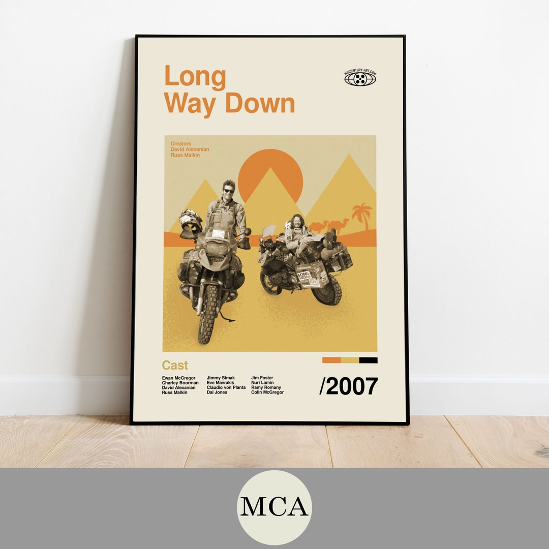Long Way Down Film Wall Art Minimalist Movie Posters - Etsy