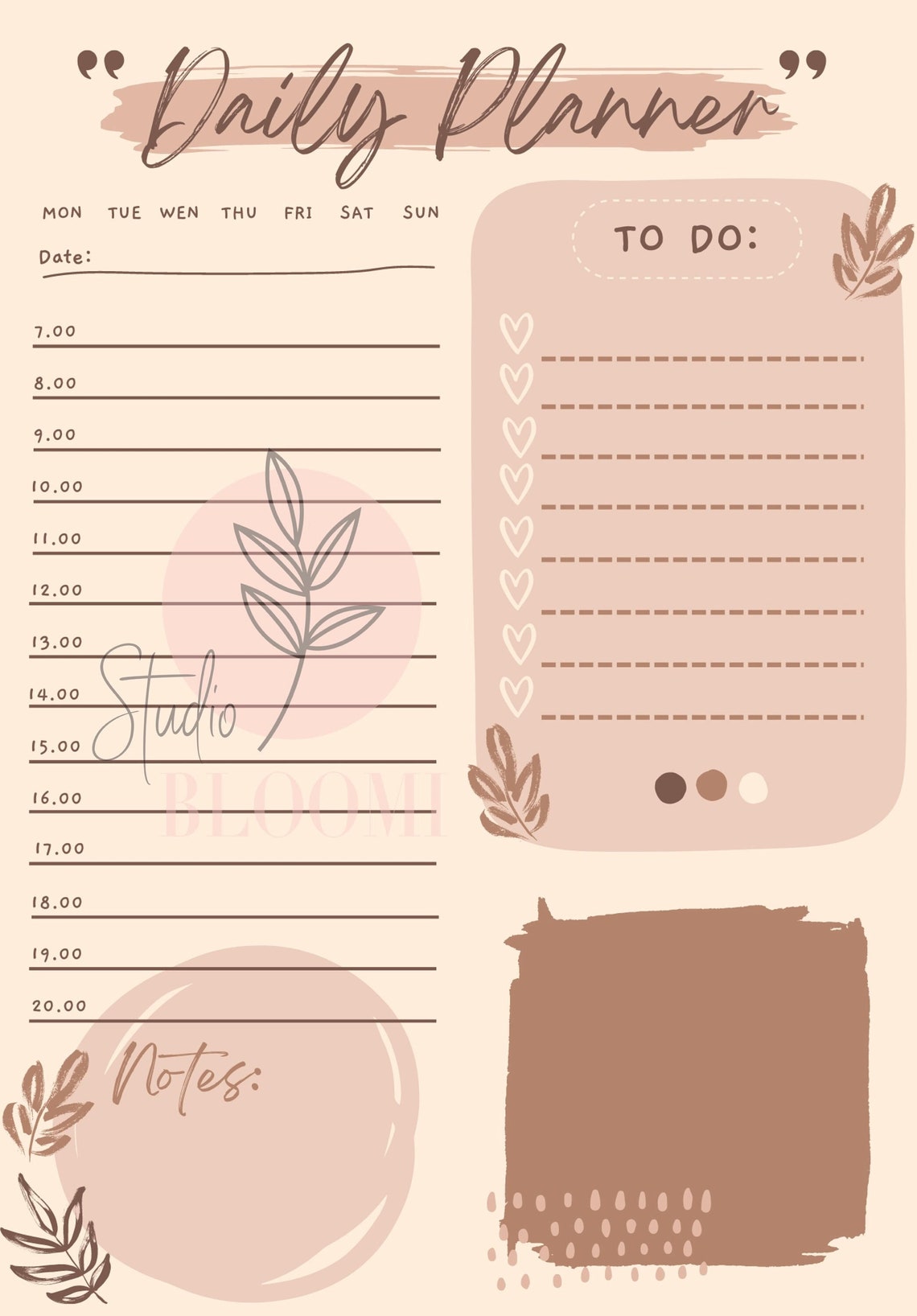 Daily Planner - Etsy