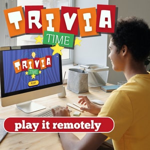 Trivia Time Game: Editable Canva Template for Game Night (PDF) - Etsy
