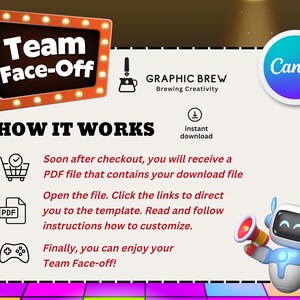 Team Face-off Game Template: Editable Icebreaker Quiz With Scoreboard ...