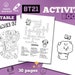BTS Coloring Book and Activity Book ,ARMY Activity Book, BTS Coloring ...