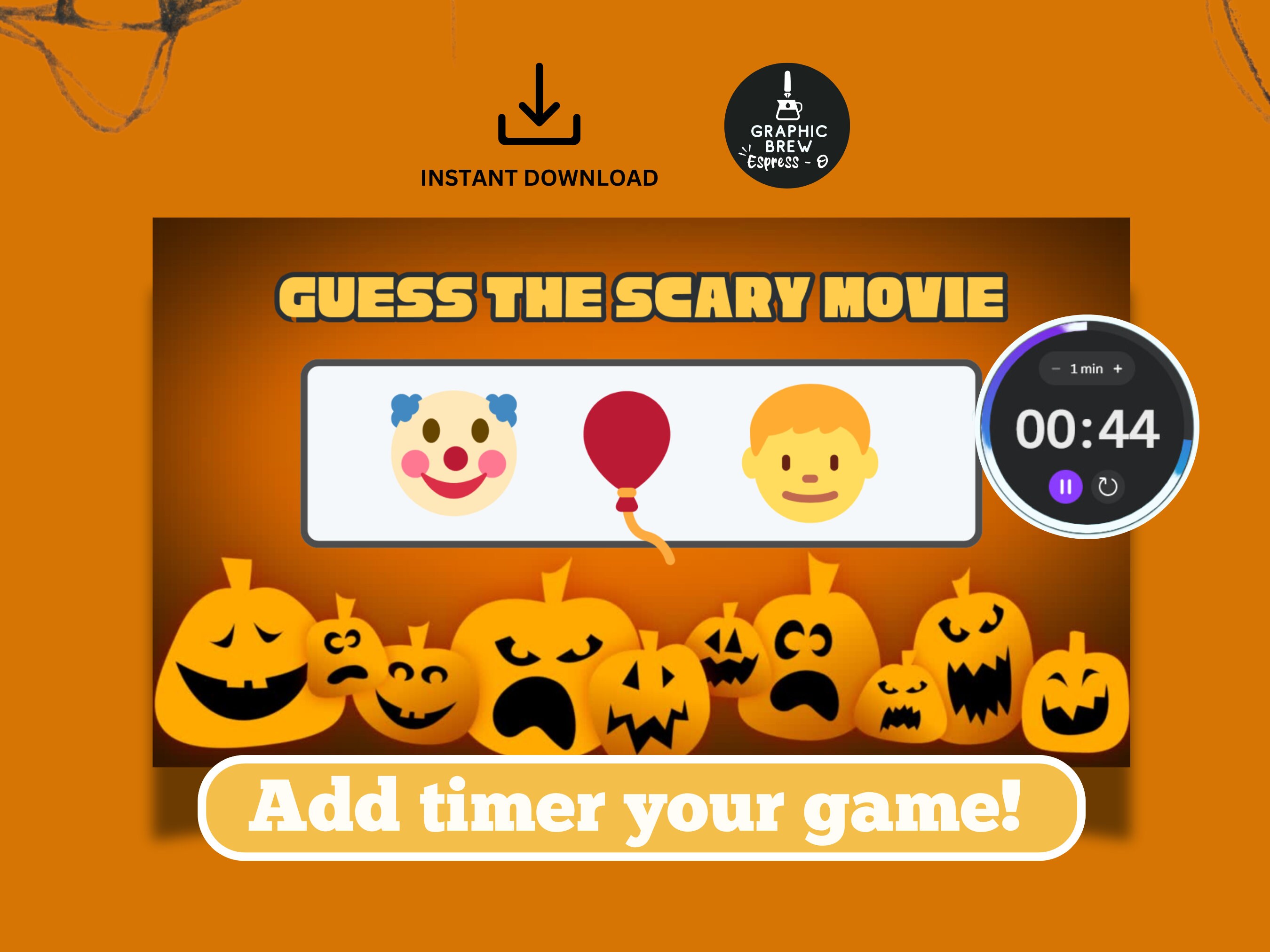 Guess the Emoji Game Halloween Edition 45 Rounds Virtual Party Game ...