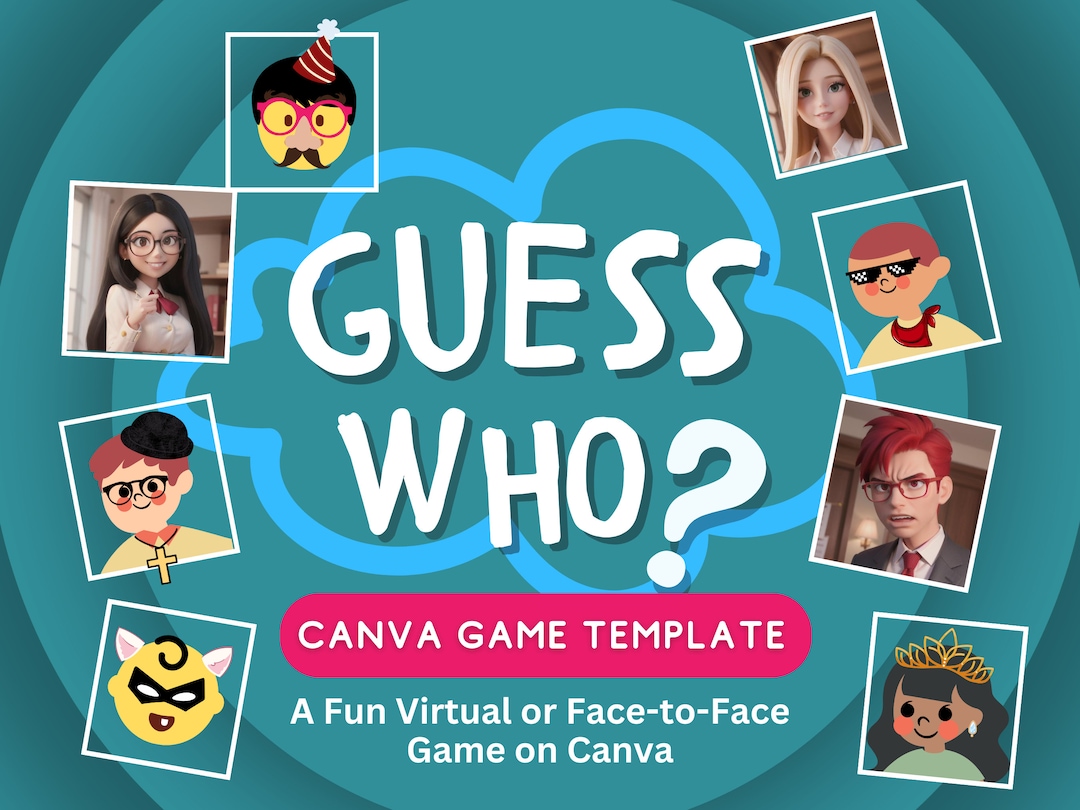 Guess Who Canva Game Template - Etsy