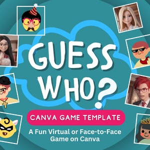 Guess Who Canva Game Template - Etsy