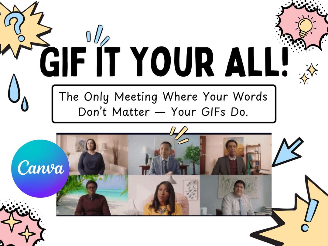 Interactive Canva Icebreaker Game: GIF Team Meetings (digital Download ...