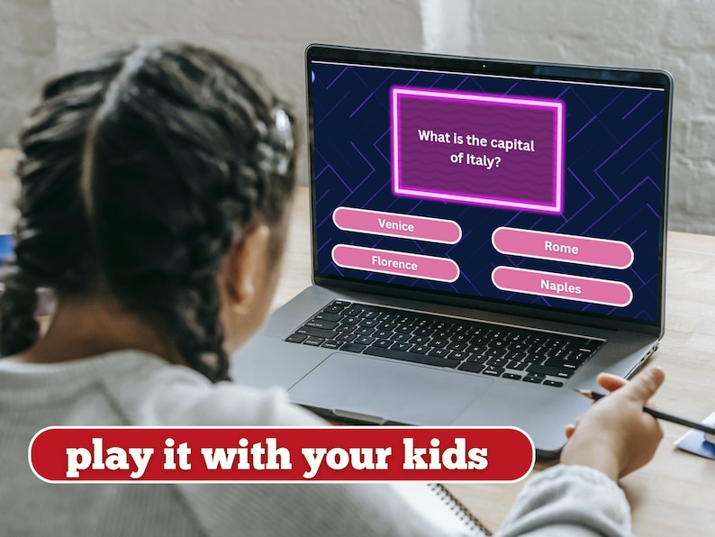 Trivia Time Game: Editable Canva Template for Game Night (PDF) - Etsy