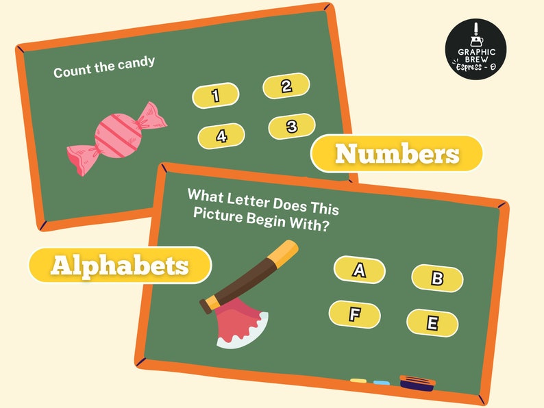 Alphabet and Number Game Canva Template, Printable Preschool Activities ...