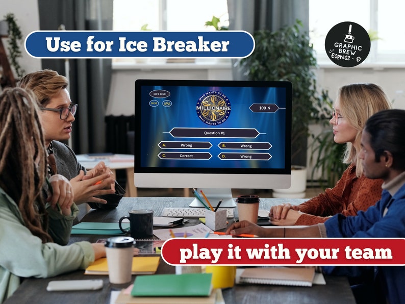 Canva Editable Who Wants to Be a Millionaire Game - Perfect for Virtual ...