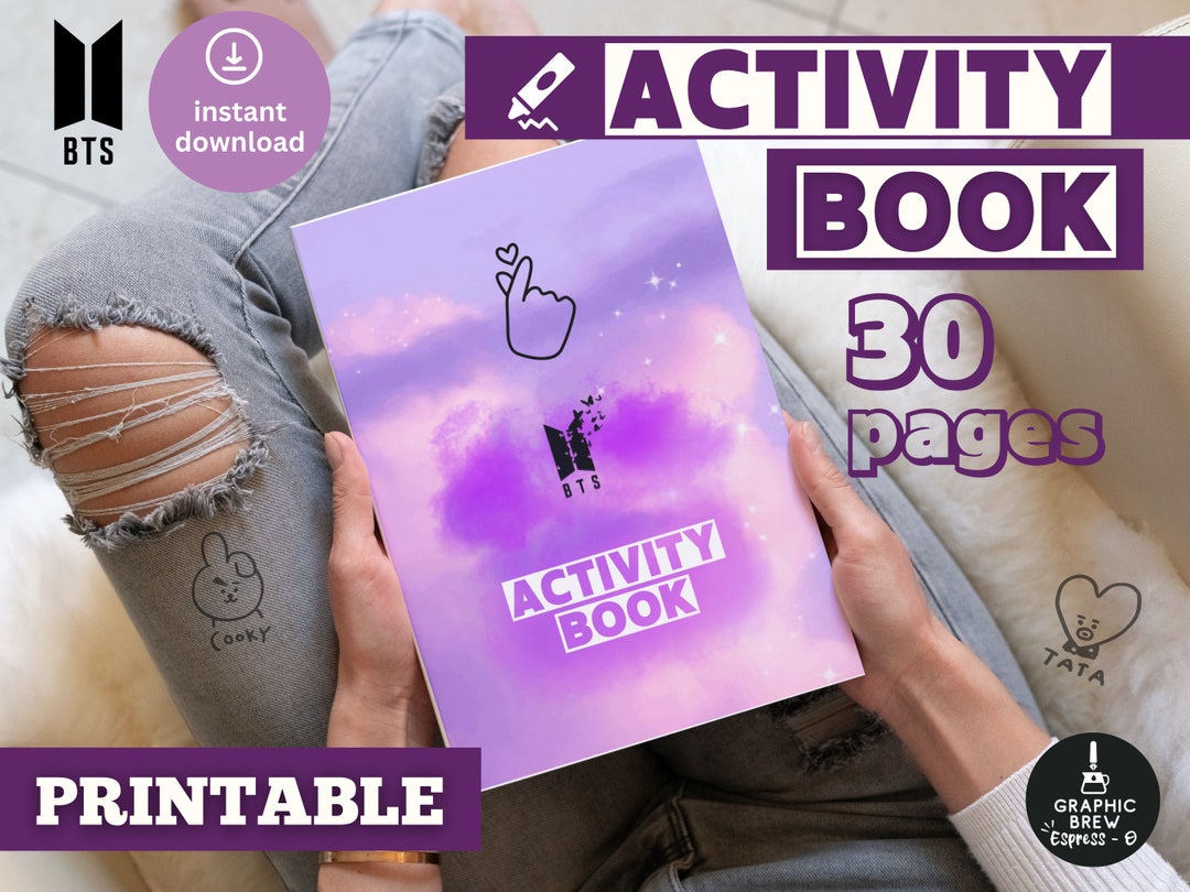BTS Activity Book: ARMY Coloring Pages, Word Search (digital Download ...