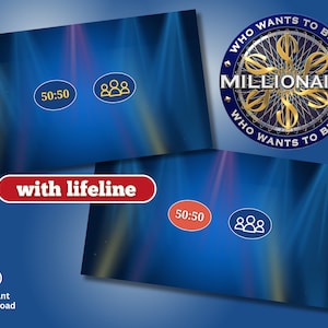 Canva Editable Who Wants to Be a Millionaire Game - Perfect for Virtual ...