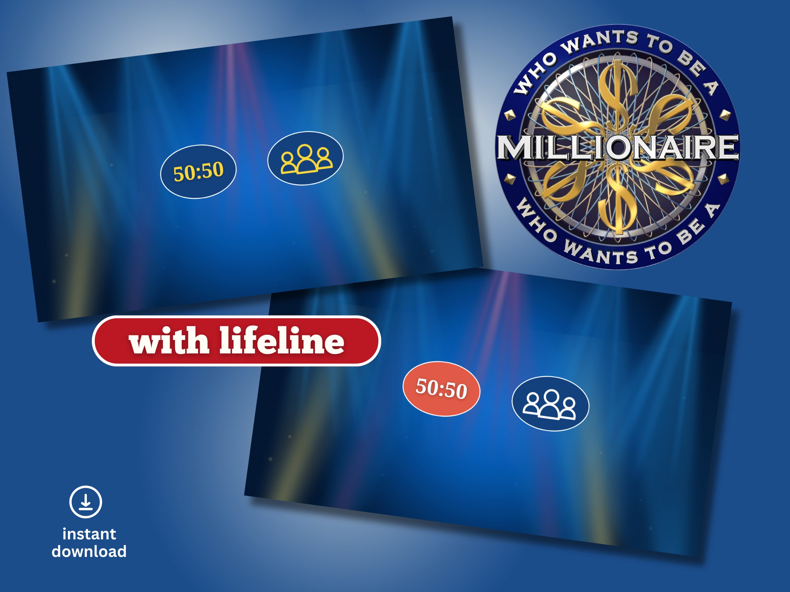Canva Editable Who Wants to Be a Millionaire Game - Perfect for Virtual ...